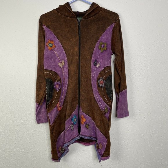 Kathmandu | Tops | Kathmandu Imports Womens Art To Wear Hooded Tunic ...